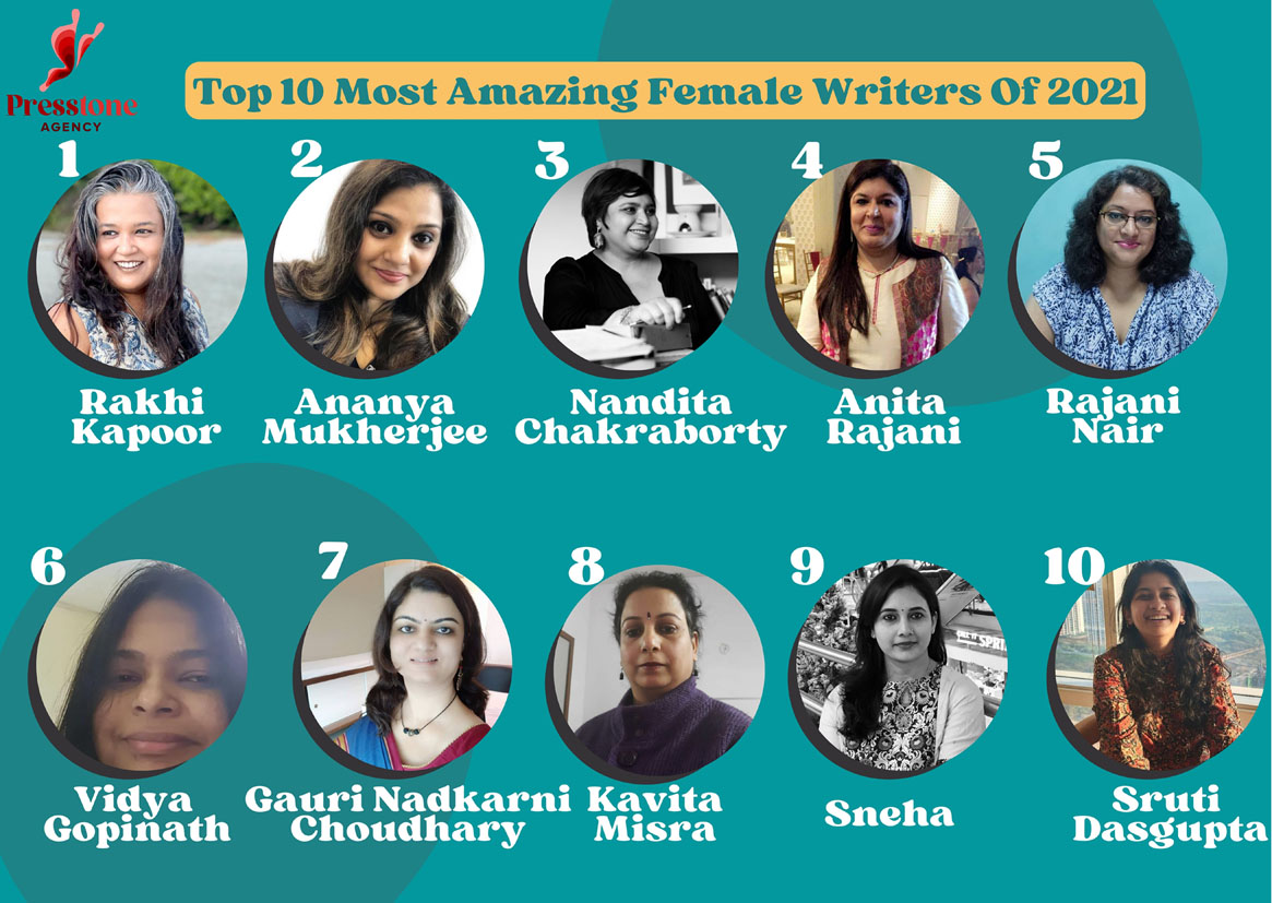 Top 10 Most Amazing Female Writers Of 2021 - RKD Live