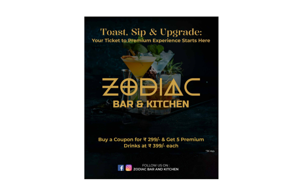 Unlock a Premium Drinking Experience with Zodiac Bar & Kitchen's ...